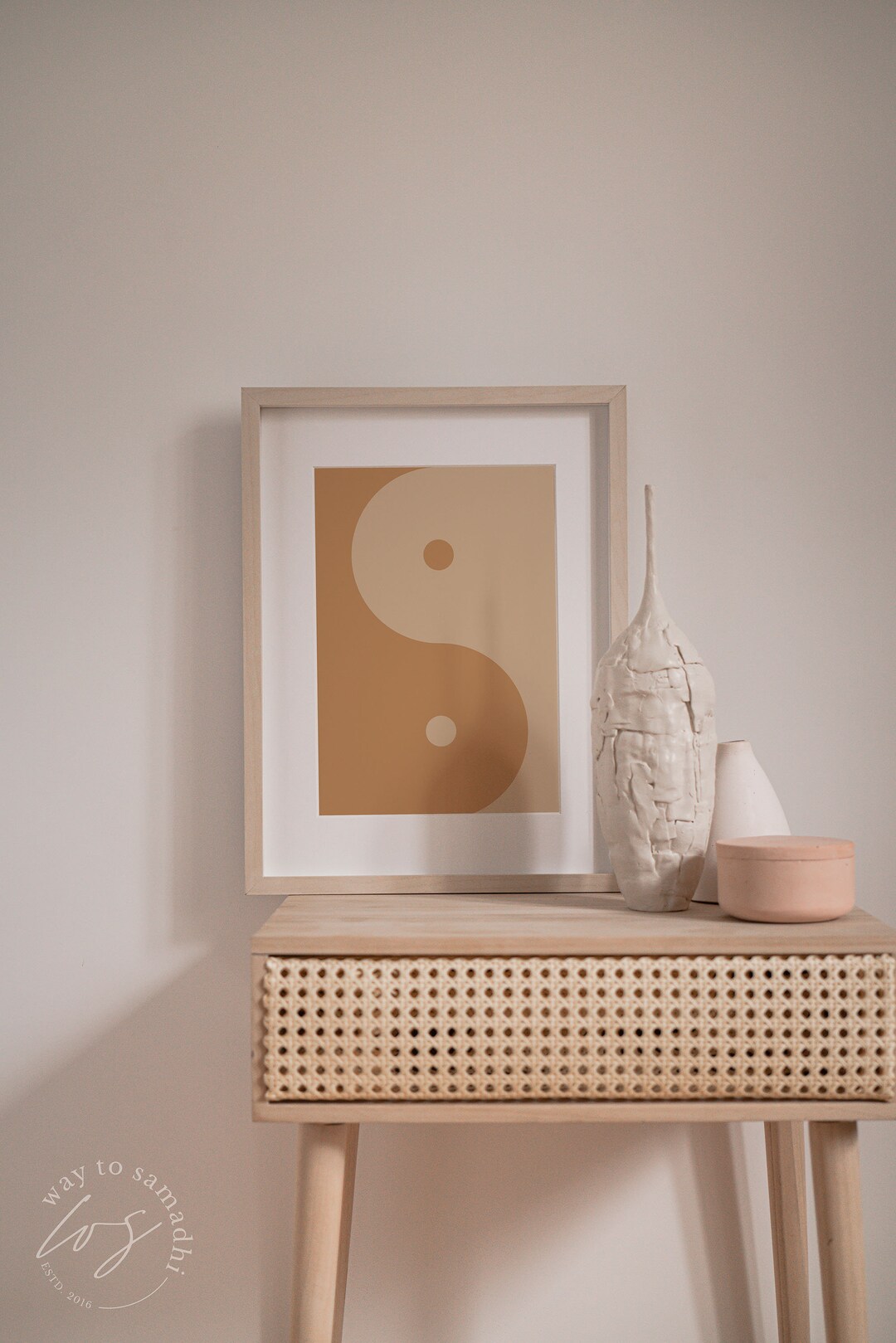 Boho Yinyang Printable | Terracotta Ying Yang Symbol Wall Art ...