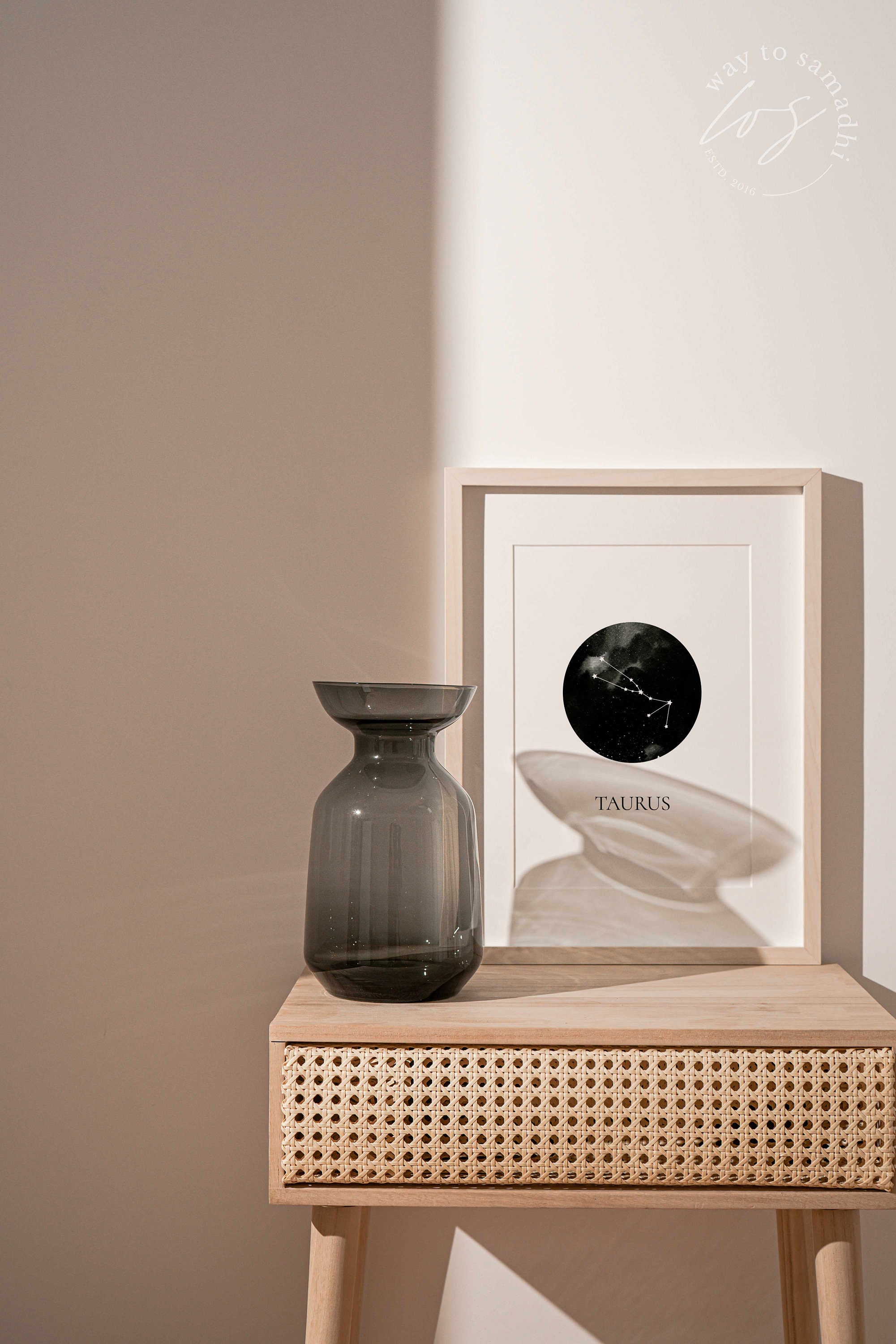 Taurus Constellation Poster Watercolor Zodiac Printable | Etsy