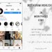 Moon Phase Instagram Highlight Covers Watercolor Moon Story Highlight ...