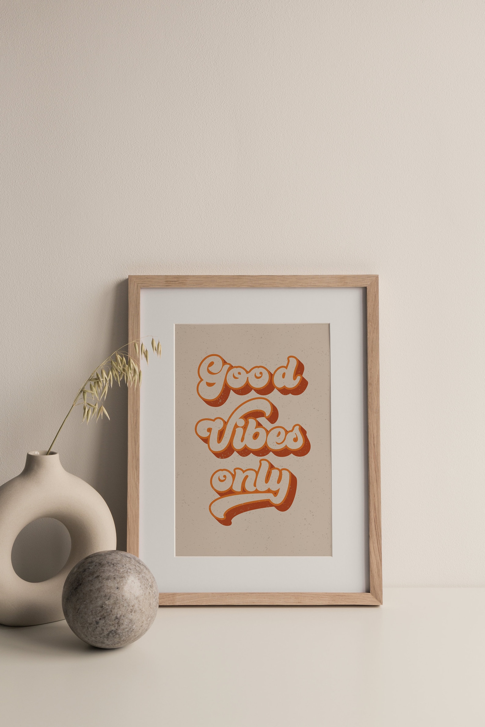 Motivational Poster Good Vibes Only Vintage Boho Quote Print Boho ...