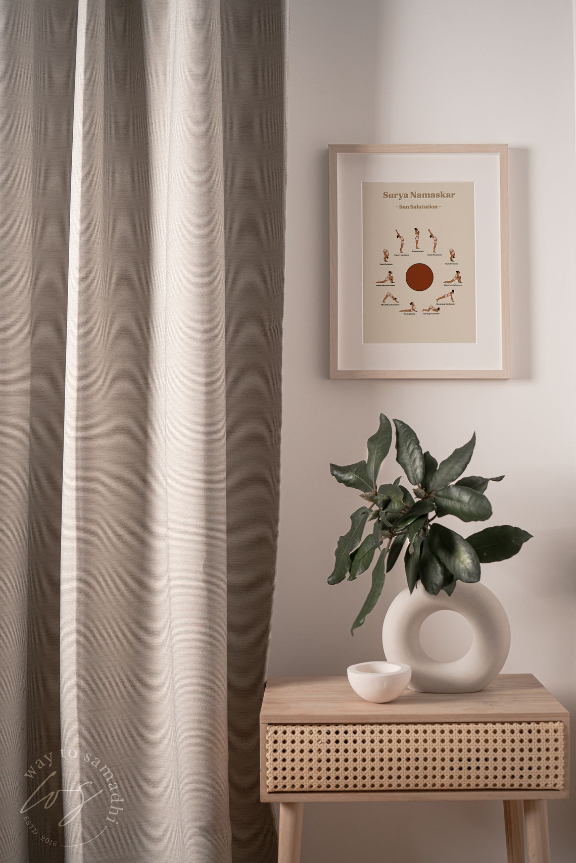 Sun Salutation Yoga Sequence Wall Art Yoga Printable Yoga | Etsy