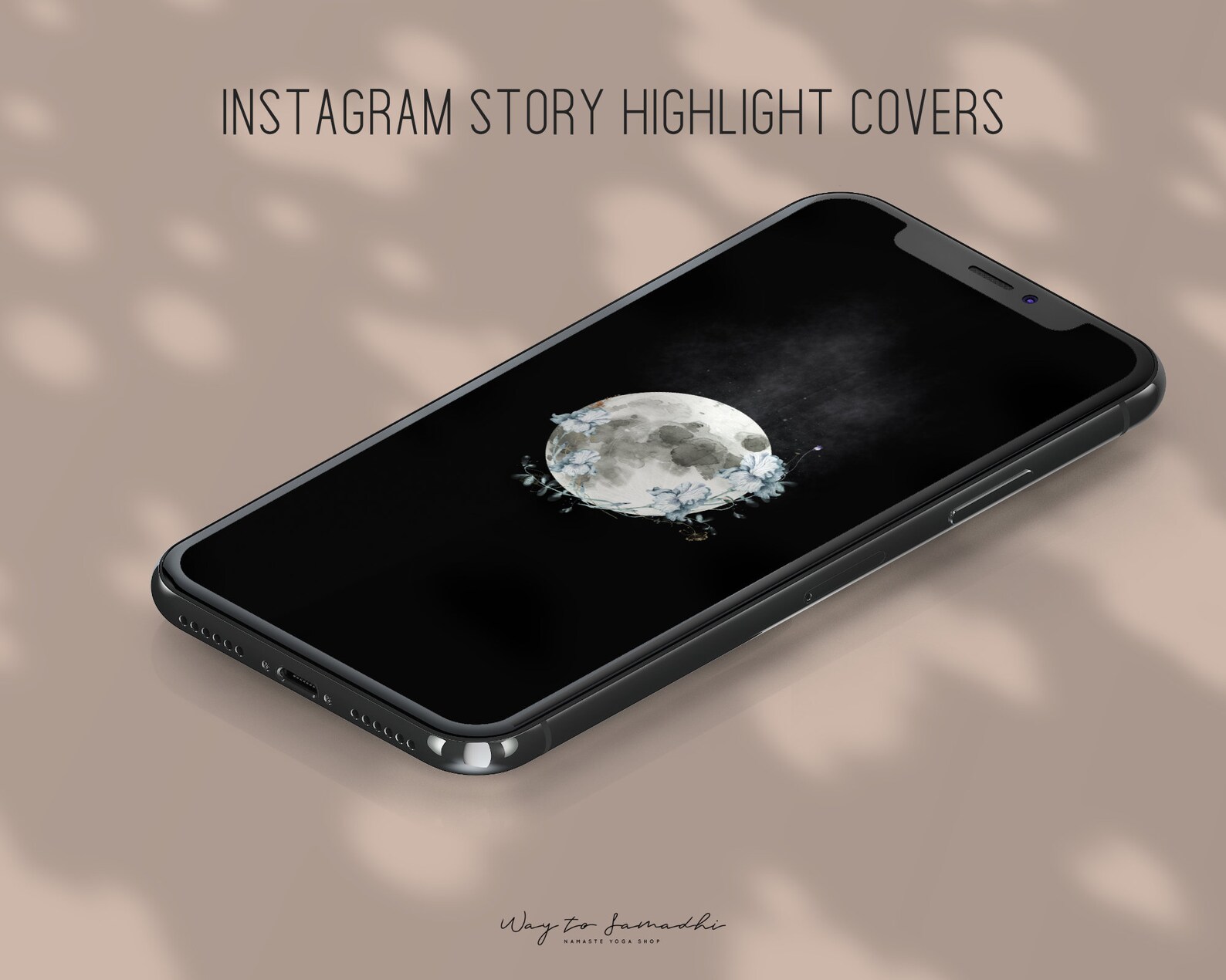 Moon Phase Instagram Highlight Covers Watercolor Moon Story Highlight ...