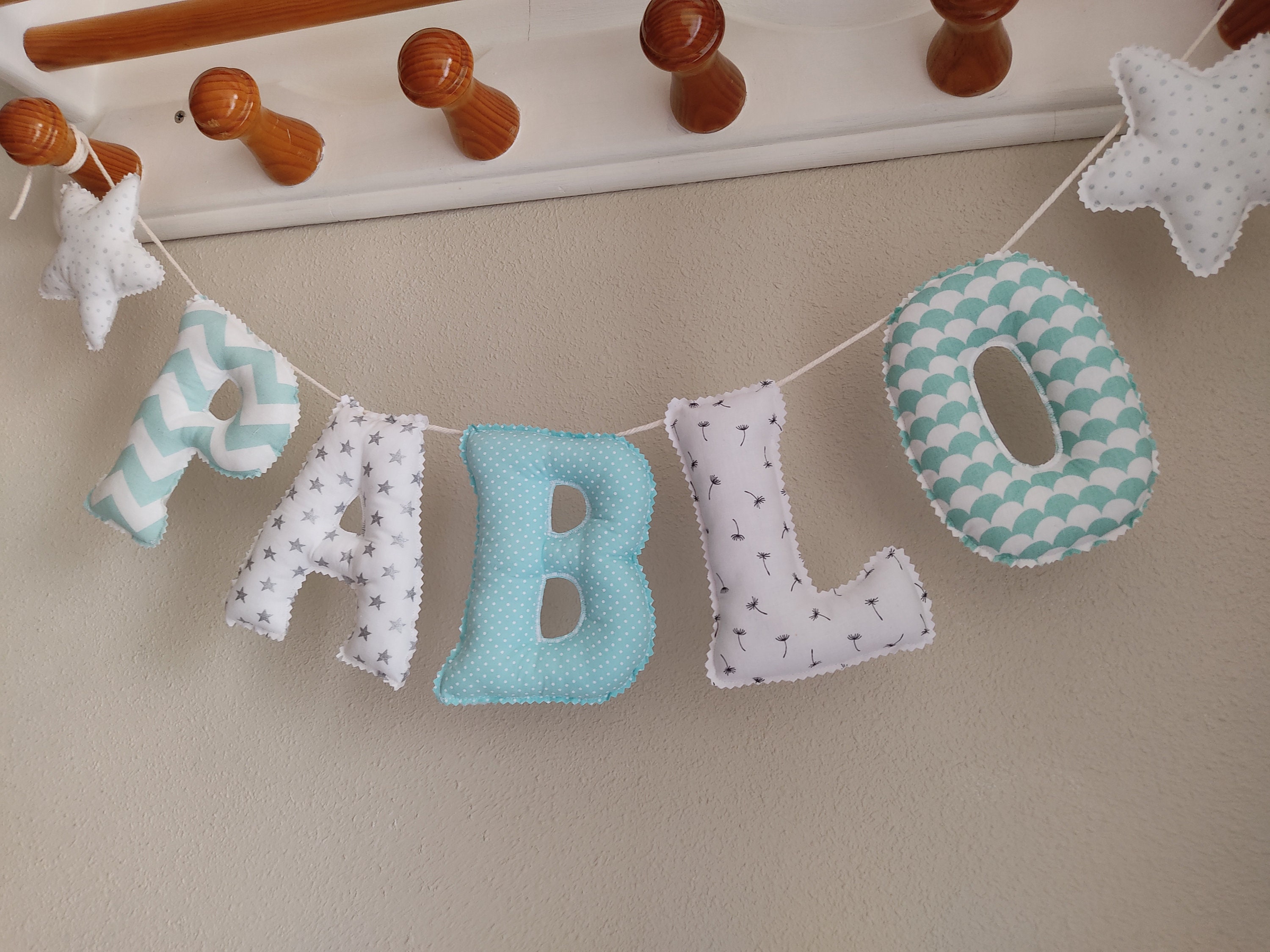 Fabric Name Banner Fabric Letters - Etsy UK