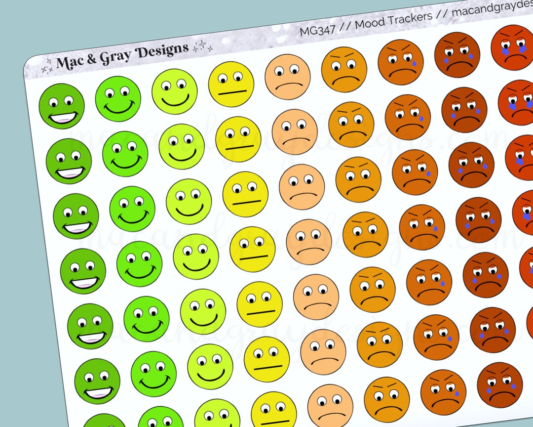 Mental Health Pain Scale Stickers // Self Care Mental Health - Etsy