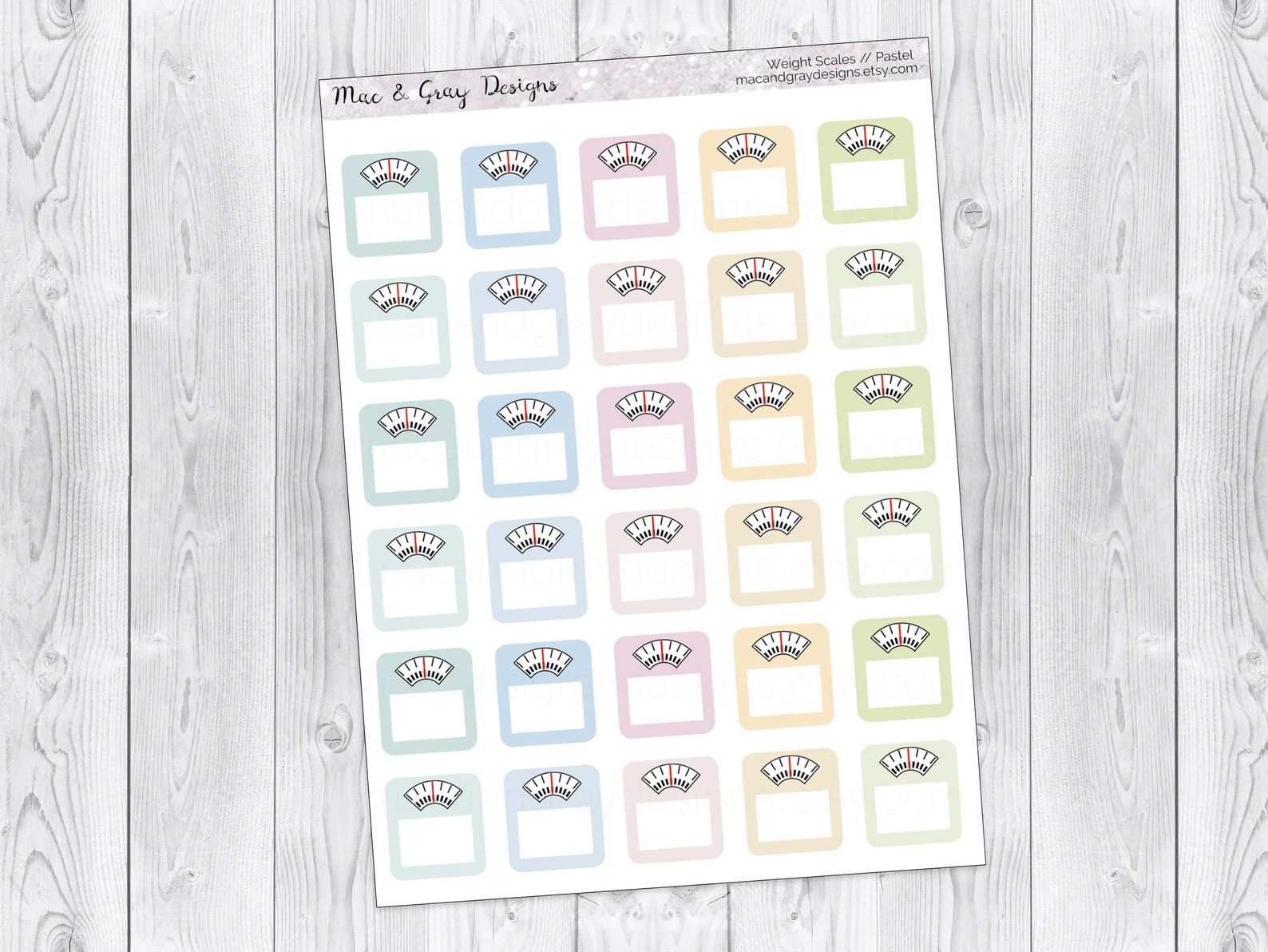 Pastel Weight Loss Stickers // Weight Scale Stickers Weight - Etsy UK