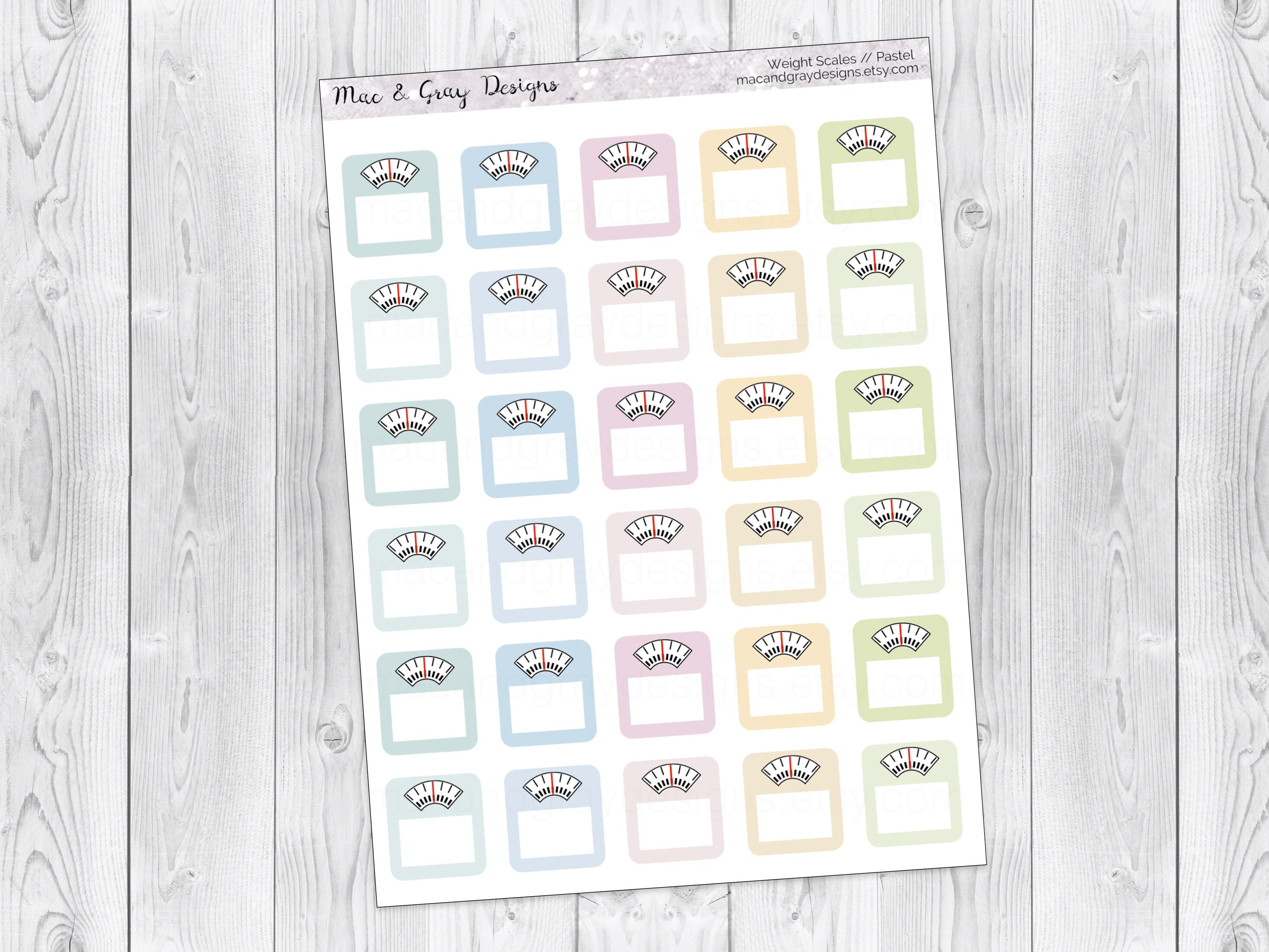 Pastel Weight Loss Stickers // Weight Scale Stickers Weight - Etsy UK