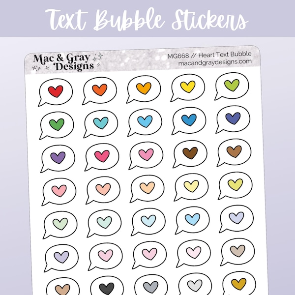 Text Bubble Stickers - Etsy
