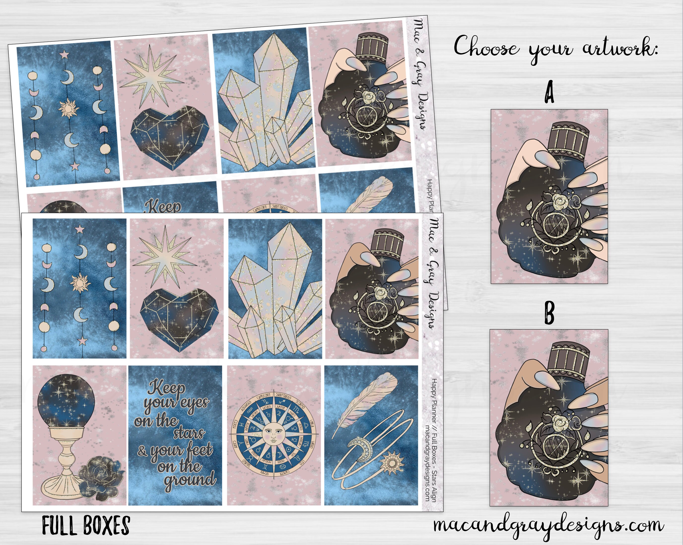 Stars Align // Weekly Planner Stickers Standard Vertical & | Etsy UK