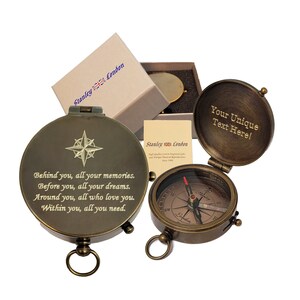 Engraved Compass Gift Personalized Compass for Graduation Gift for Son ...