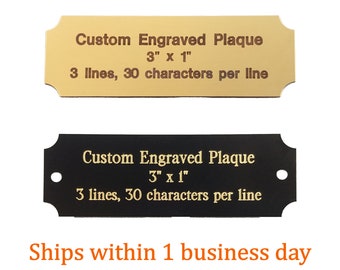 Engraved Name Plate | Etsy