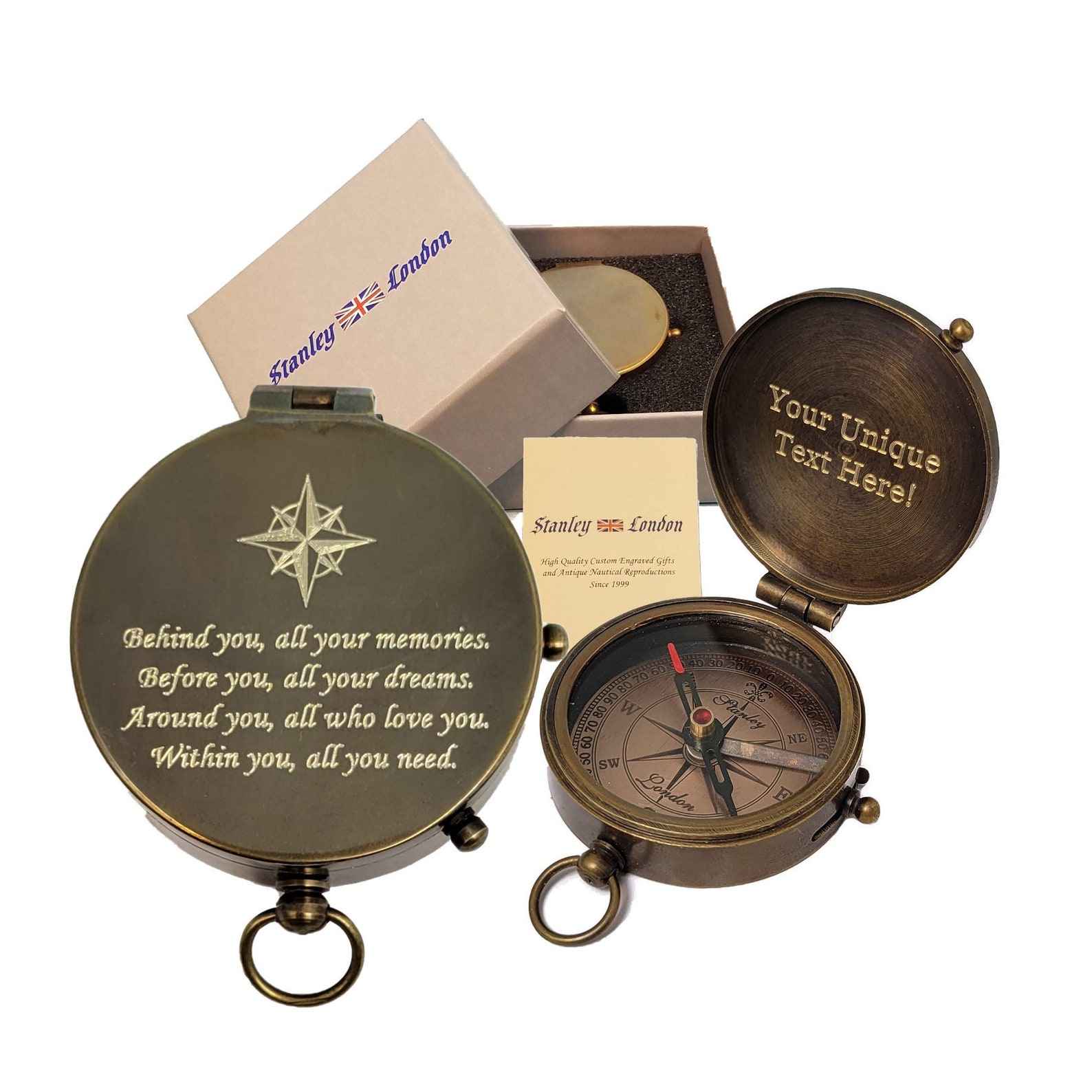 Engraved Compass Gift Personalized Compass for Graduation - Etsy