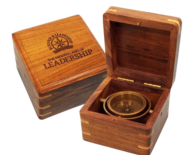 Personalized Desk Compass Gift Engravable Miniature Boxed - Etsy