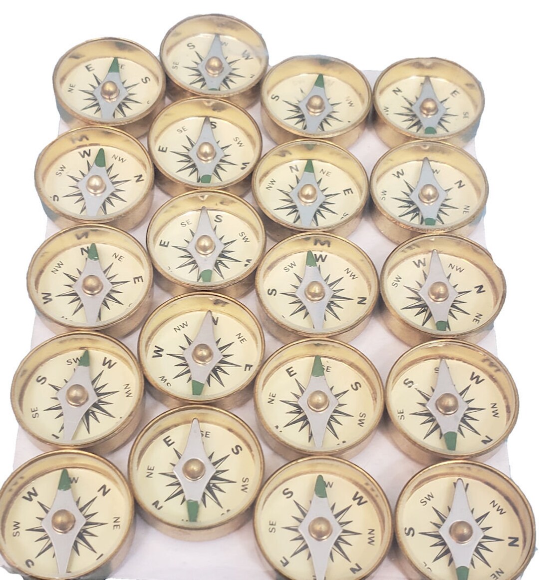 20 Pieces Large Military Special Forces Survival Button Compass - Etsy