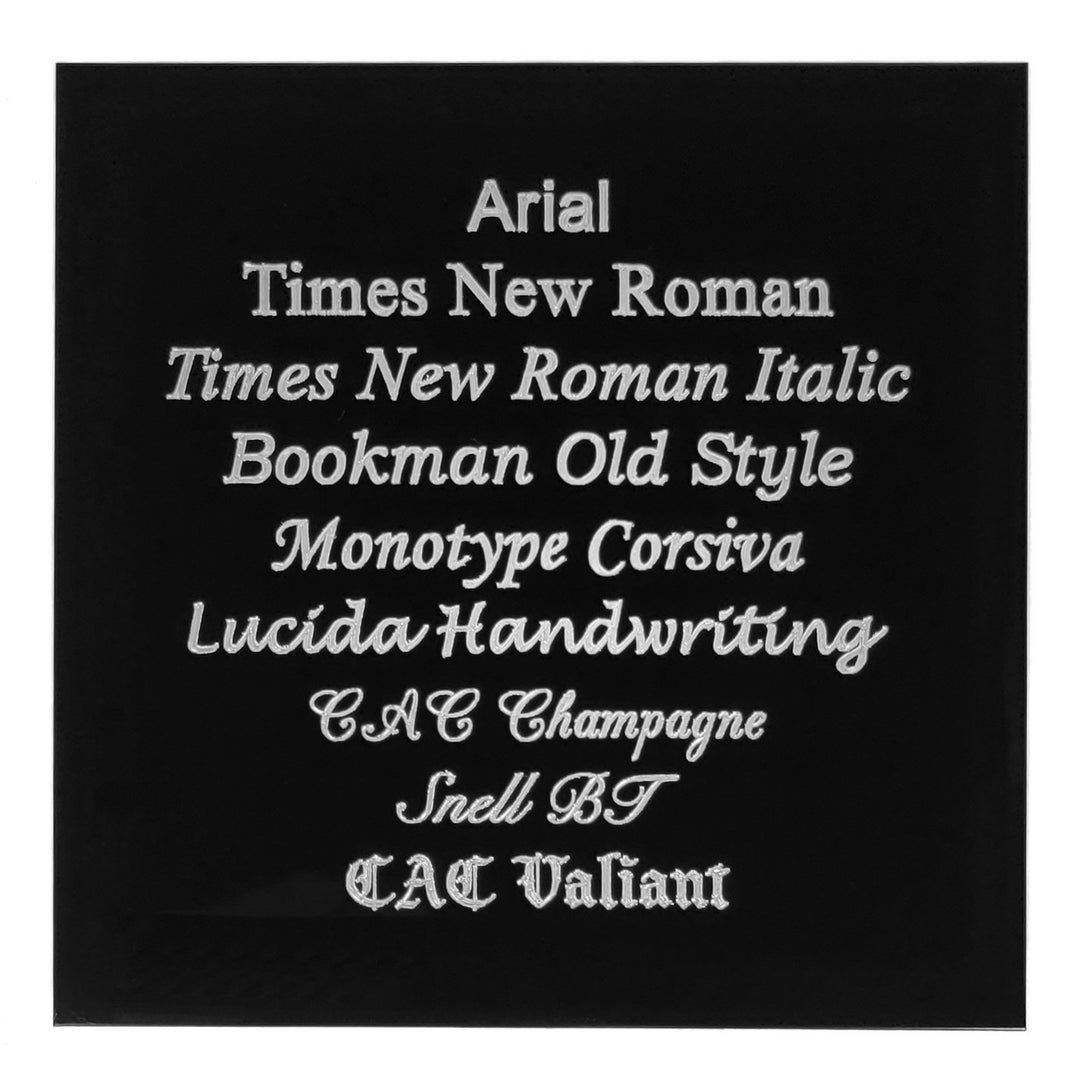 4" X 2" Personalized, Custom Engraved Black Aluminum Plaque, Name Plate ...