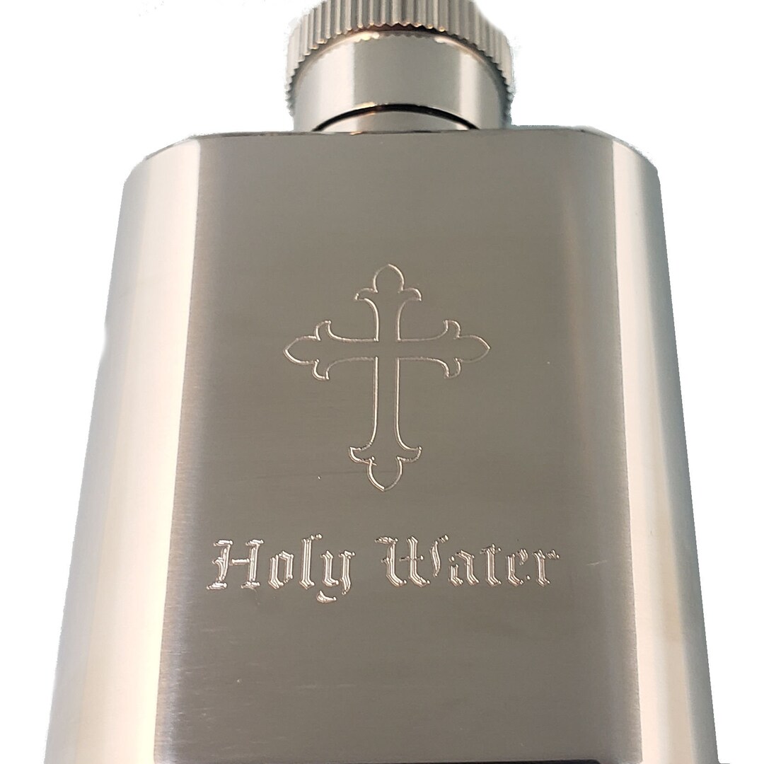 1 OZ Holy Water Flask Engraved | Personalized Religious Gift - Etsy