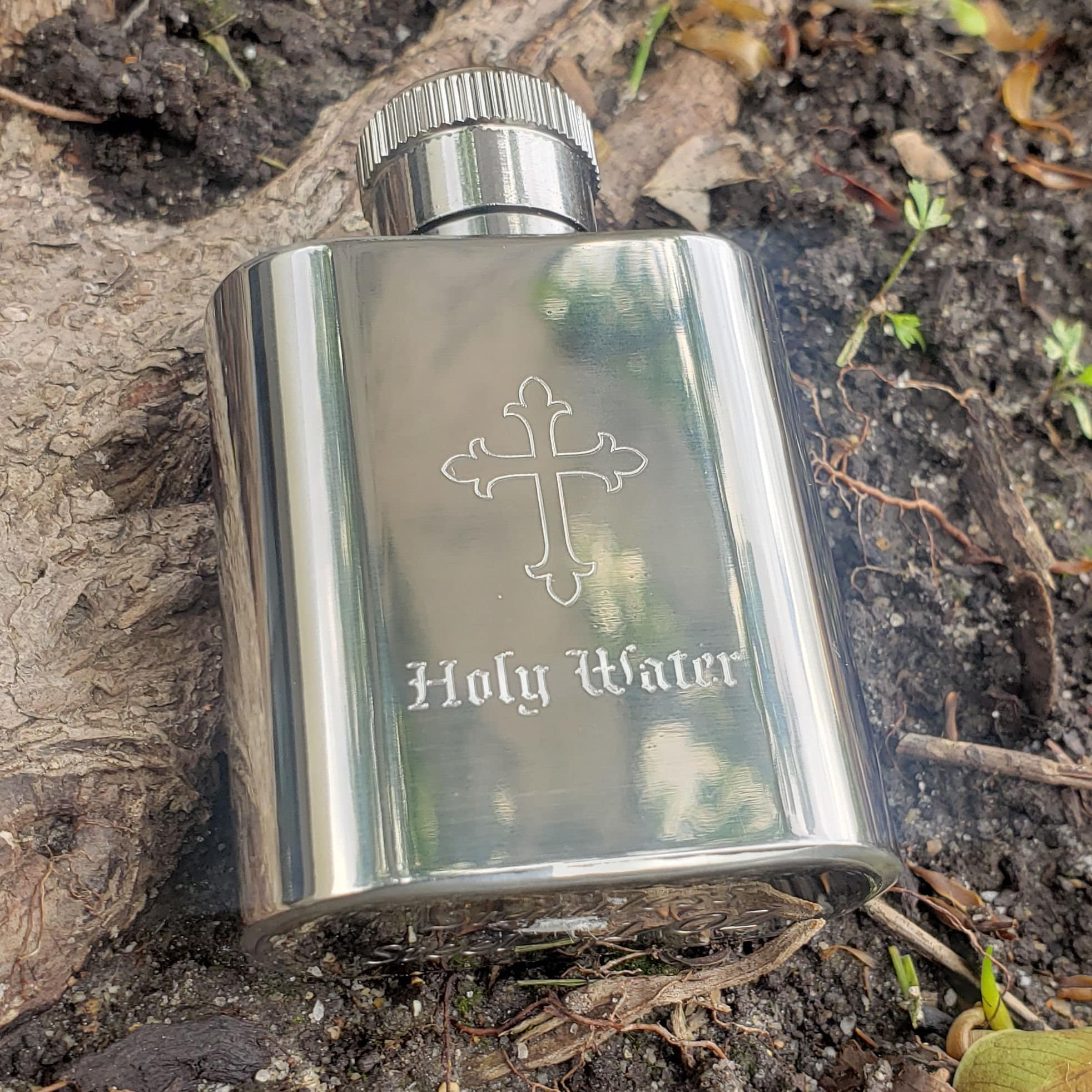 1 OZ Holy Water Flask Engraved Personalized Religious Gift - Etsy