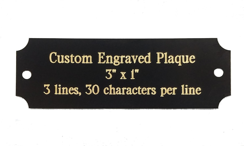 Personalized Custom Engraved Brass Plaque Name Plate Art | Etsy