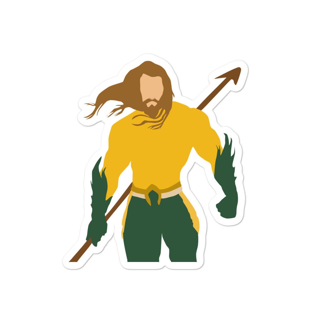 Aquaman Vinyl Sticker Justice League Stickers Jason Momoa - Etsy