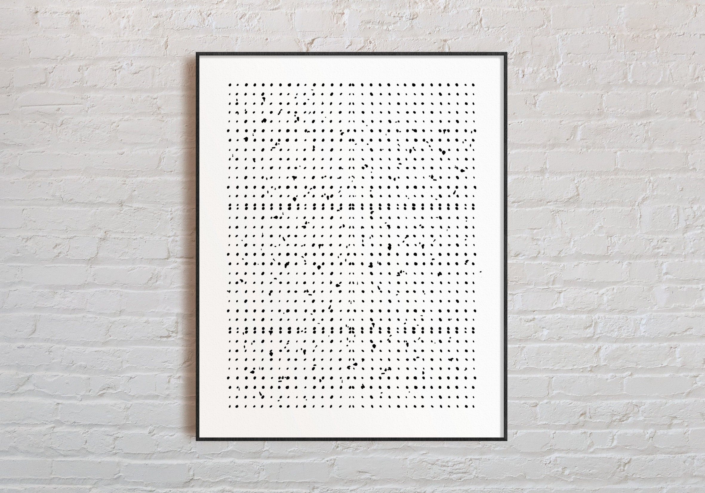 Simple Scandinavian Speckled Dot Print Minimalist Digital - Etsy
