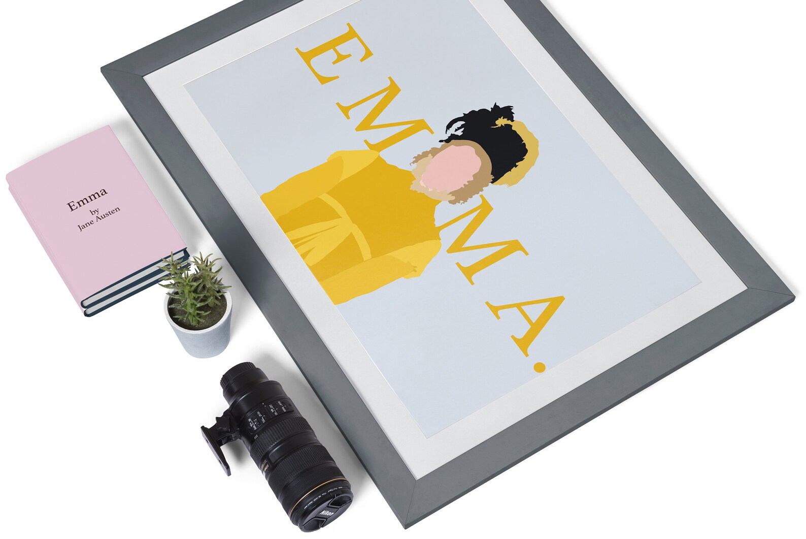 EMMA 2020 Movie Poster | Jane Austen Print | Minimalist Literary Print ...