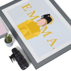 EMMA 2020 Movie Poster | Jane Austen Print | Minimalist Literary Print ...