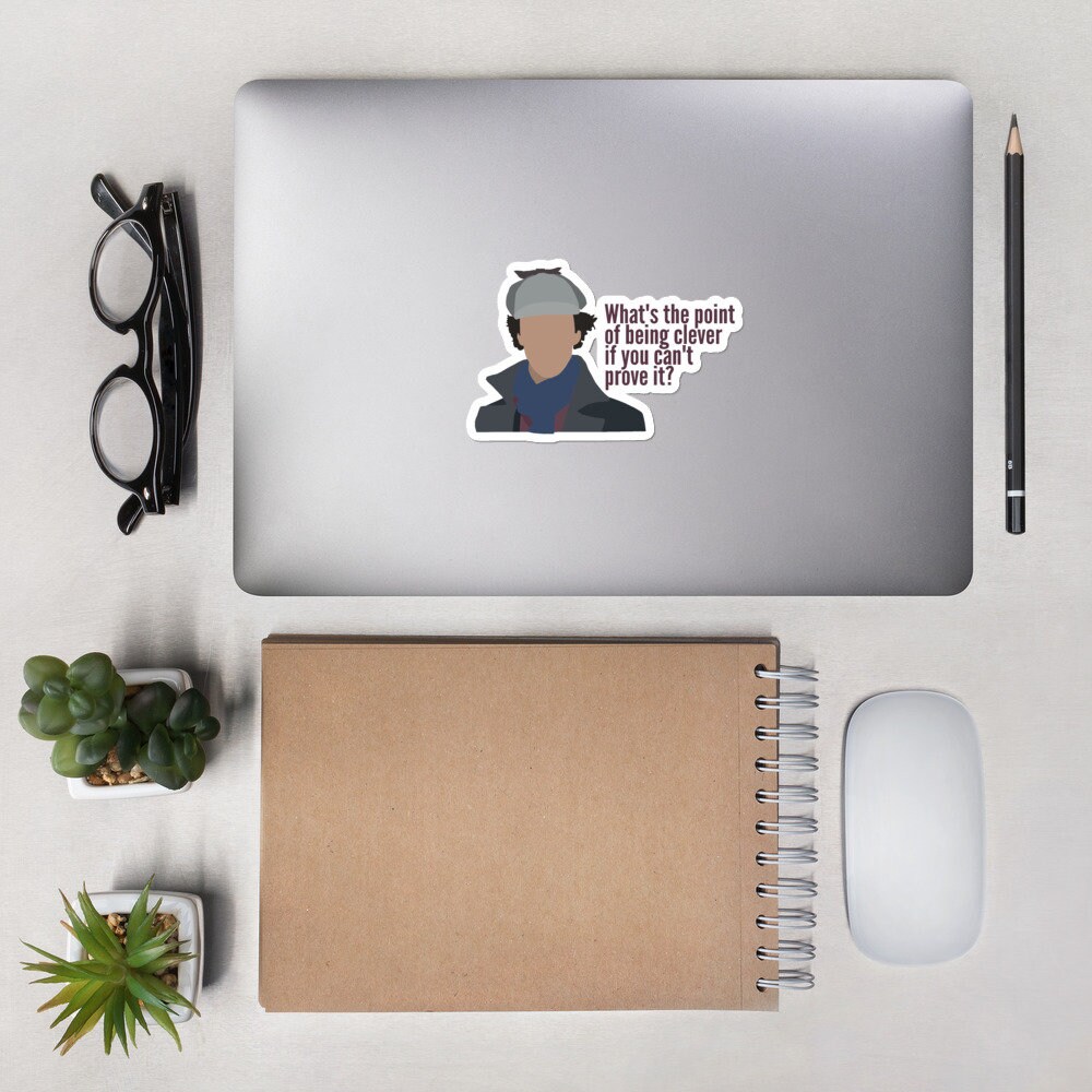 BBC Sherlock Sticker Benedict Cumberbatch Sherlock Quote Laptop Sticker ...