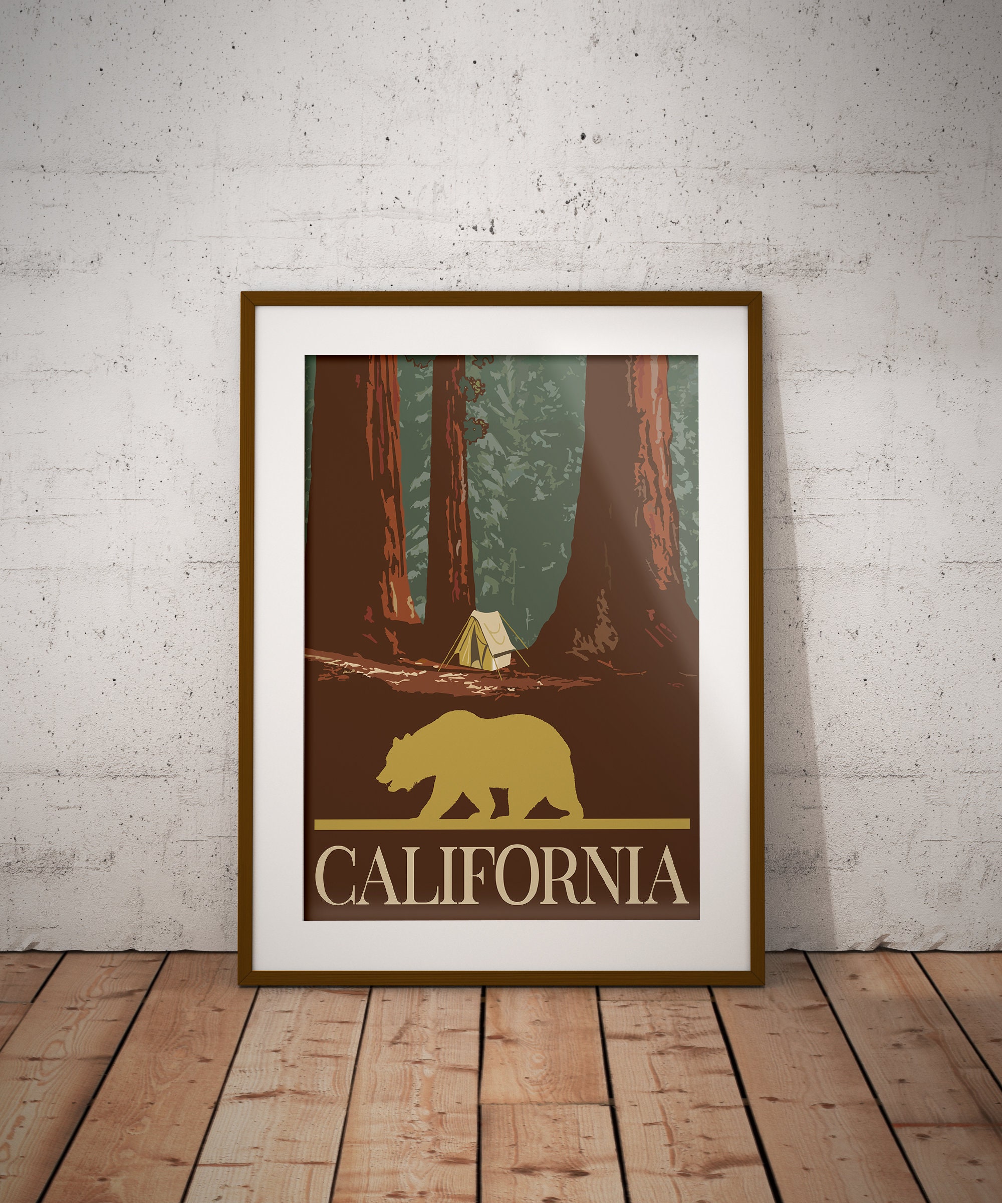 California Travel Print US State Poster - Etsy