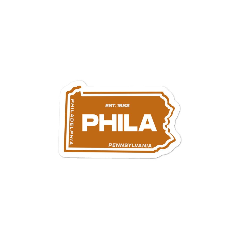 PHILA Vinyl Sticker Philadelphia, Pennsylvania State Stickers Philly ...