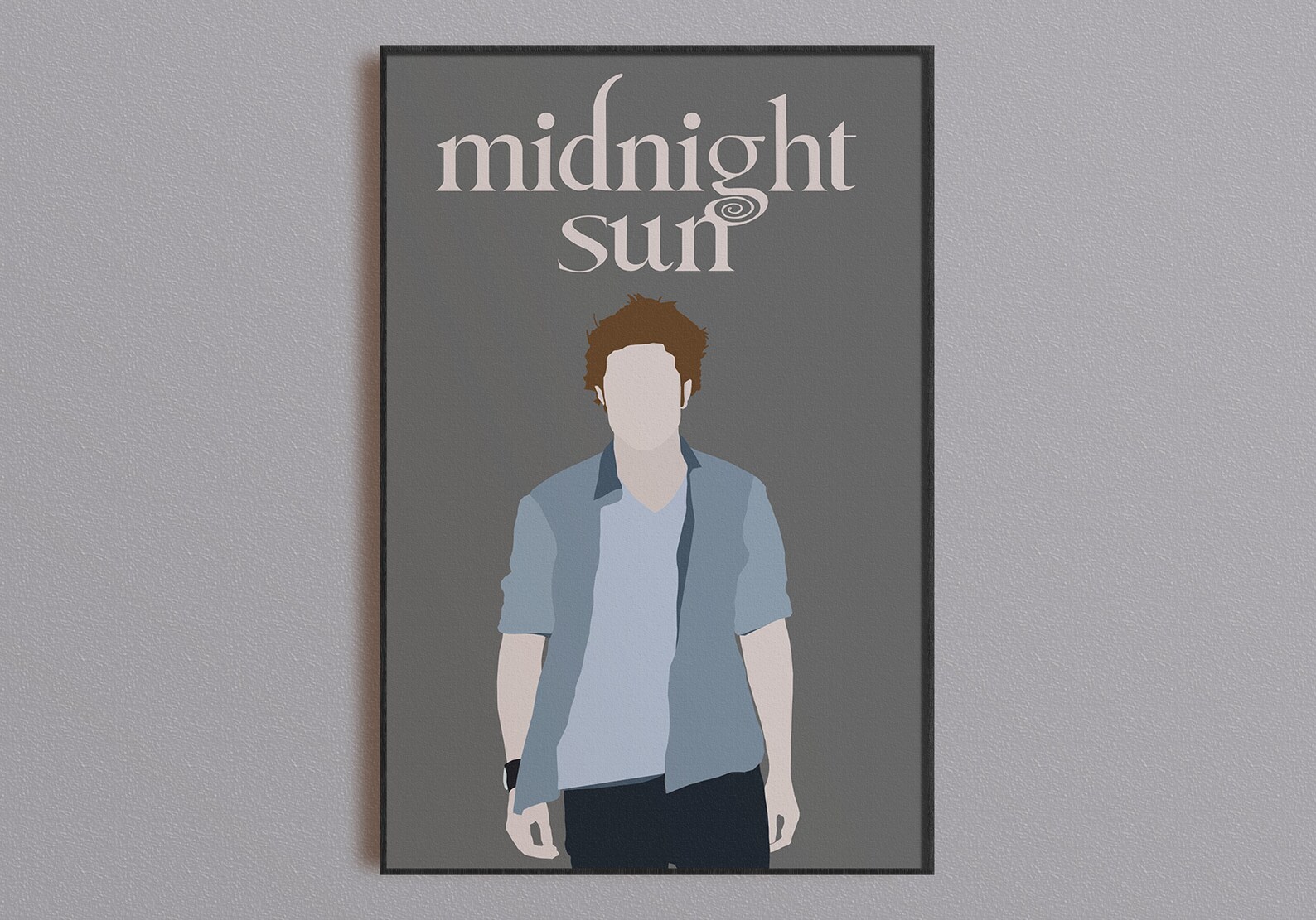 Midnight Sun Poster | Twilight Saga Wall Art | Minimalist Edward Cullen ...