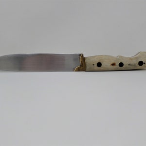 Vintage Greek Knife With Bone Handle, Souvenir From Crete, Greece, Hand ...