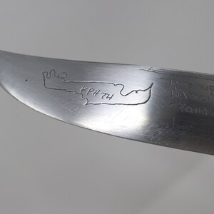 Vintage Greek Knife With Bone Handle, Souvenir From Crete, Greece, Hand ...