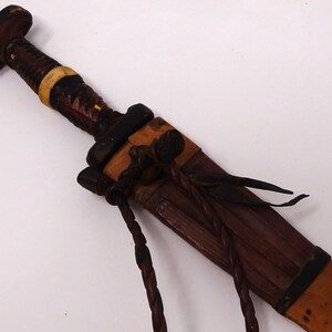 Antique Tuareg Dagger With Leather Sheath, Bedouin Dagger, Knife North ...