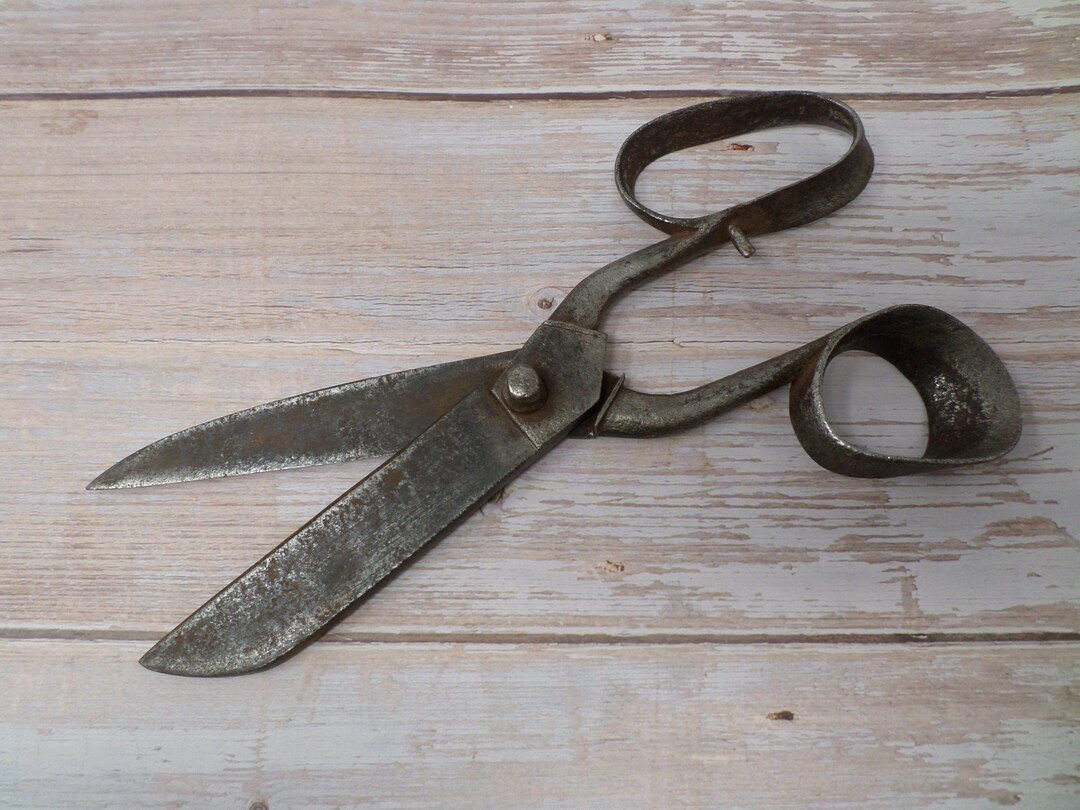 Vintage Tailor Scissors, Antique Sewing Scissors, Old Metal French ...