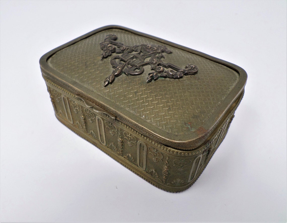 Vintage Brass Box Antique Ornate Trinket Box Old Jewelry - Etsy