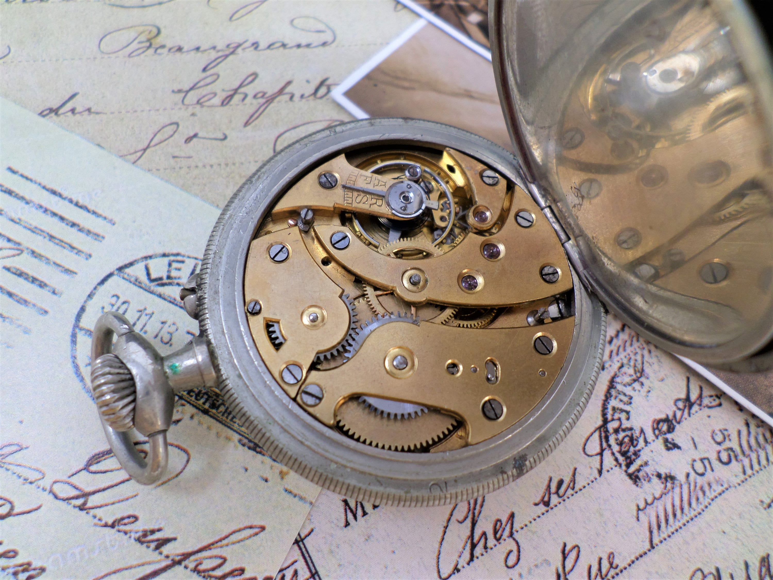 Vintage Pocket Watch French Men's Pocket Watch With - Etsy