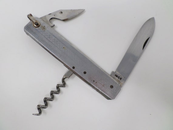 Vintage Metal Pocket Knife Folding Knife with 3 Working | Etsy