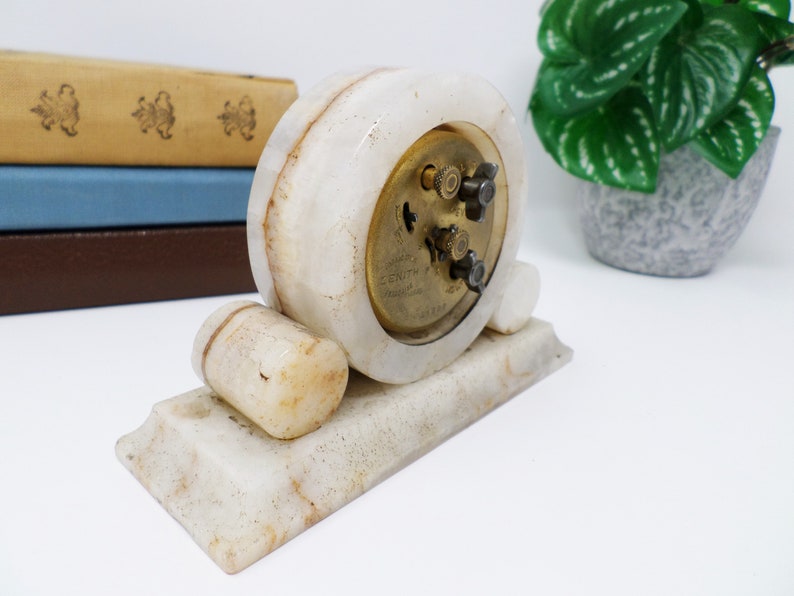 ZENITH Swiss Made Marble Mantel Clock Vintage Alarm Clock - Etsy
