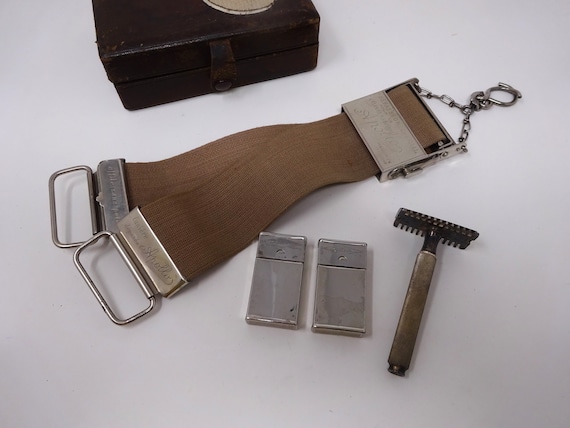 Vintage Apollo Shaving Kit with Safety Razor, Travel … - Gem