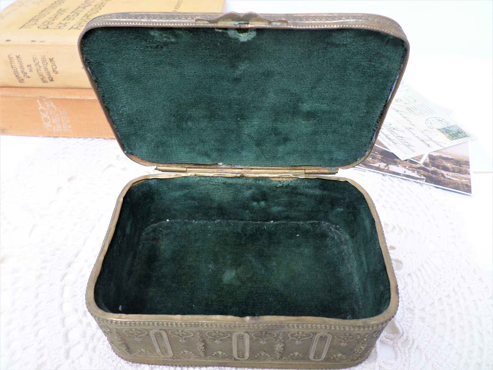 Vintage Brass Box Antique Ornate Trinket Box Old Jewelry - Etsy