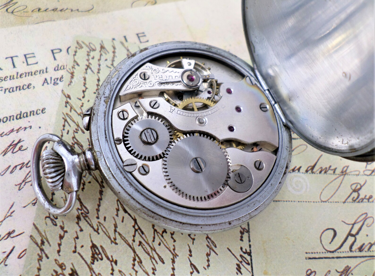 Vintage Chronometer Pocket Watch French Men's Mechanical - Etsy