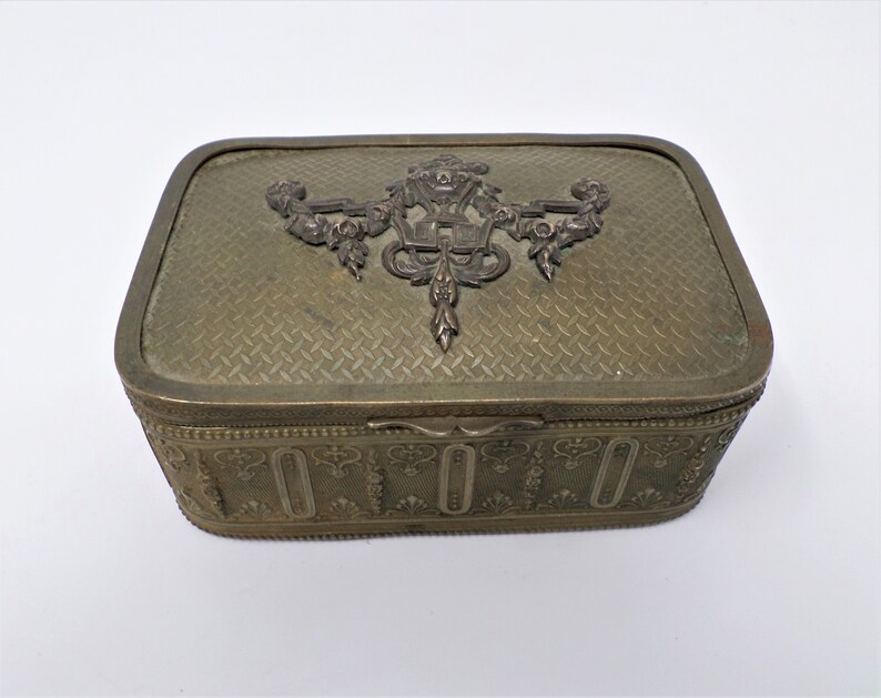 Vintage Brass Box Antique Ornate Trinket Box Old Jewelry - Etsy