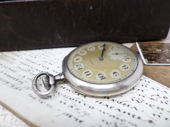 Silver Pocket Watch UNIC, Vintage French Pocket Watch… - Gem