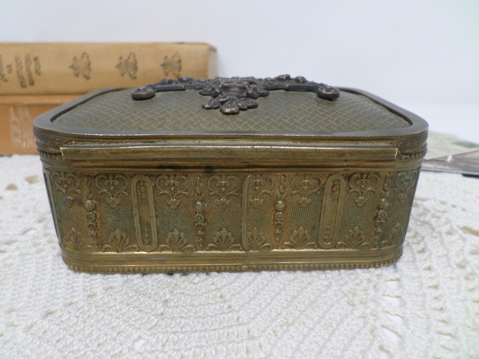 Vintage Brass Box Antique Ornate Trinket Box Old Jewelry - Etsy