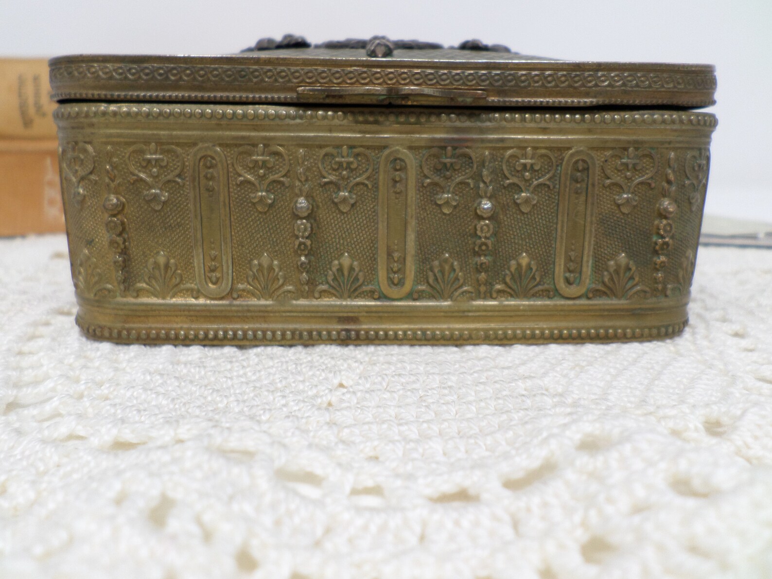 Vintage Brass Box Antique Ornate Trinket Box Old Jewelry - Etsy