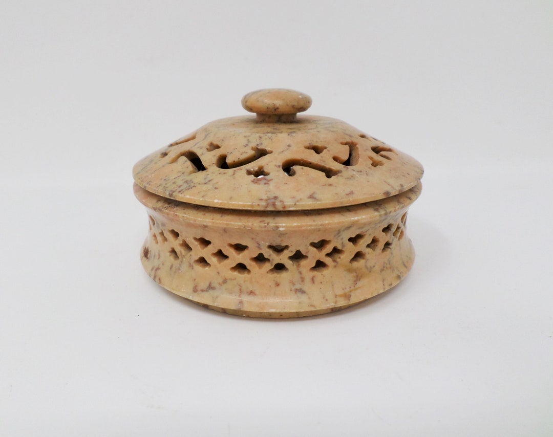 Vintage Marble Box, Trinket Box, Ornate Stone Box, Jewelry Holder, Ring ...