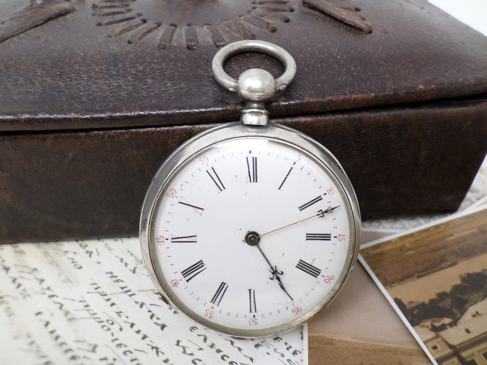 French Antique Silver Pocket Watch With Key Wind Old - Etsy