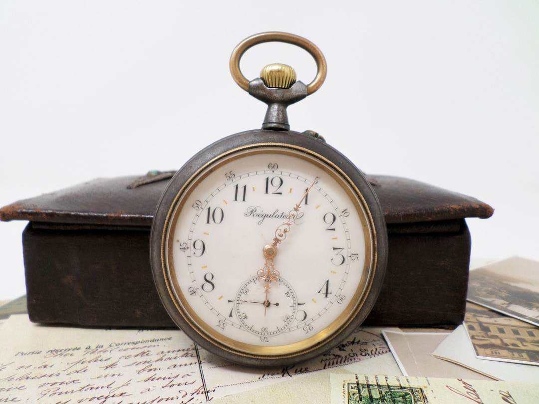 Antique REGULATEUR Pocket Watch Vintage French Mens Watch - Etsy