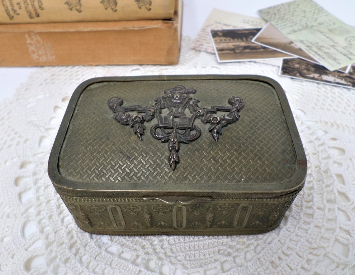 Vintage Brass Box Antique Ornate Trinket Box Old Jewelry - Etsy
