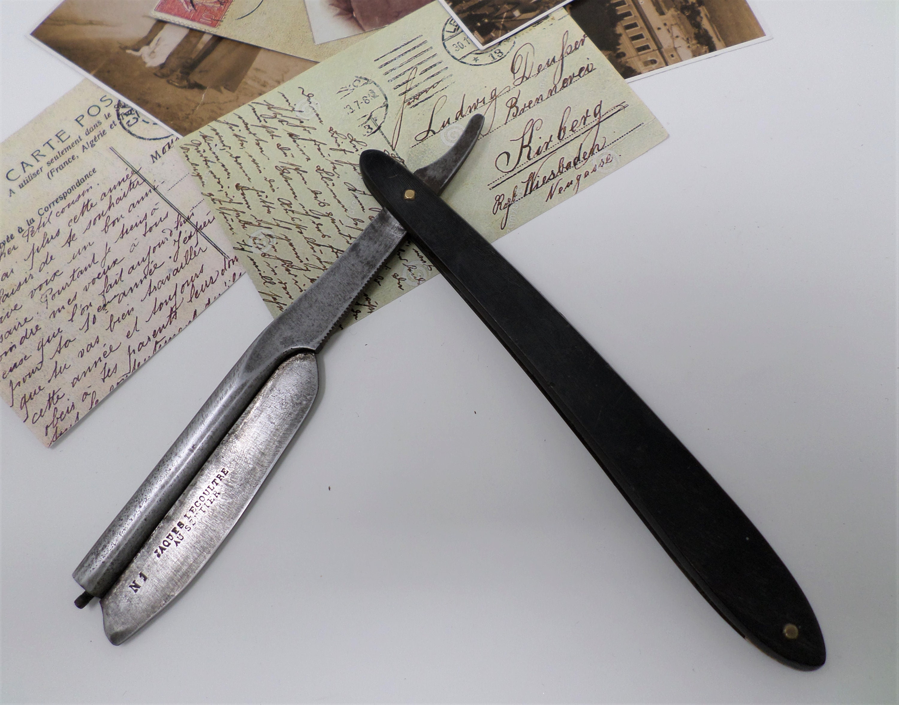 Vintage Straight Razor Marked jacques Lecoultre Au | Etsy
