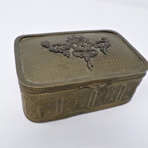 Vintage Brass Box, Antique Ornate Trinket Box, Old Jewelry Ring Box ...